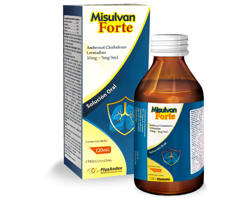 Misulvan Forte 30 mg - 5 mg/5 mL Solución Oral - Plus Andex